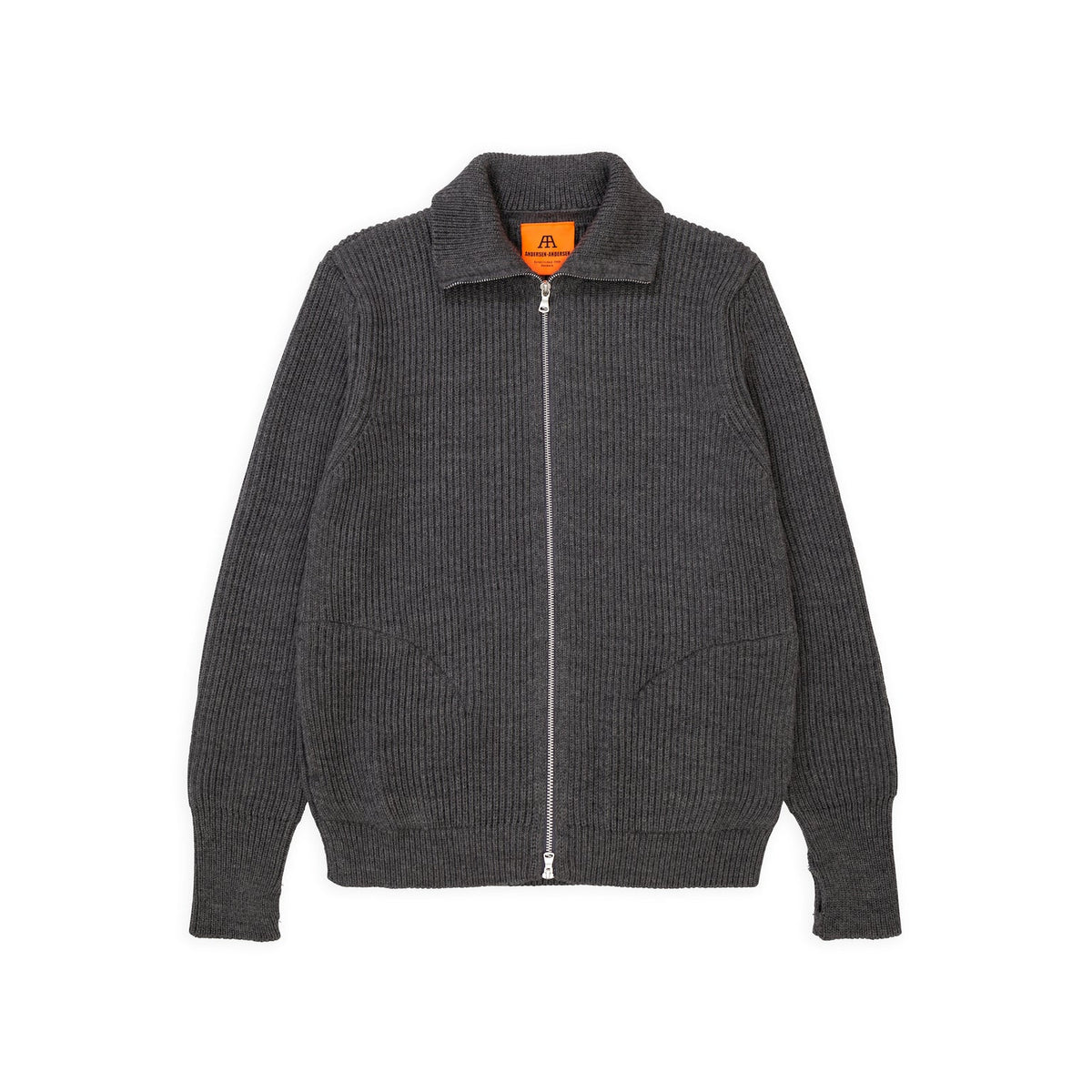 【Andersen Andersen】Full-Zip Pockets Jacket Grey – Blue Beach Denim