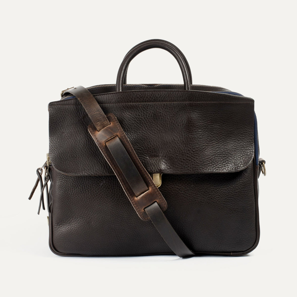 【Bleu de Chauffe】Zeppo Business Bag - Dark Brown – Blue Beach Denim