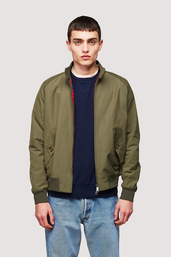 【Baracuta】G9 Harrington Jacket Army 經典G9哈靈頓夾克軍綠色 – Blue Beach Denim