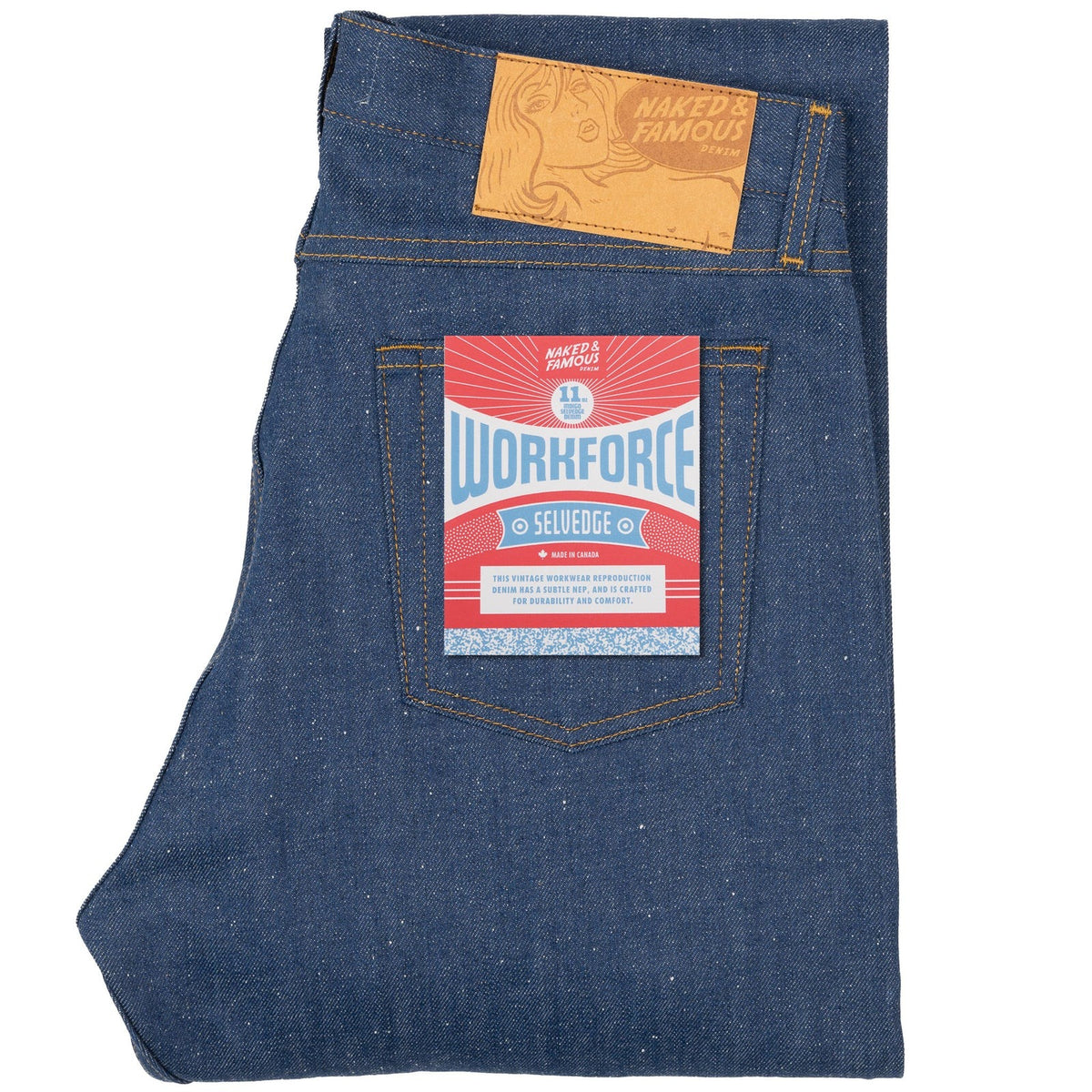 【Naked & Famous】Workforce Selvedge True Guy Jeans – Blue Beach Denim