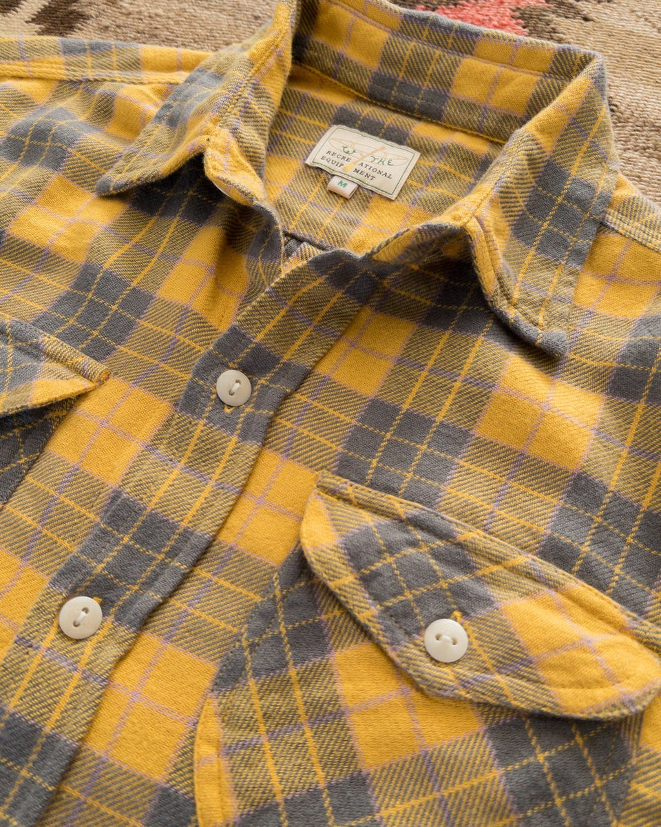【WYTHE】Washed Flannel Workshirt - Daybreak – Blue Beach Denim