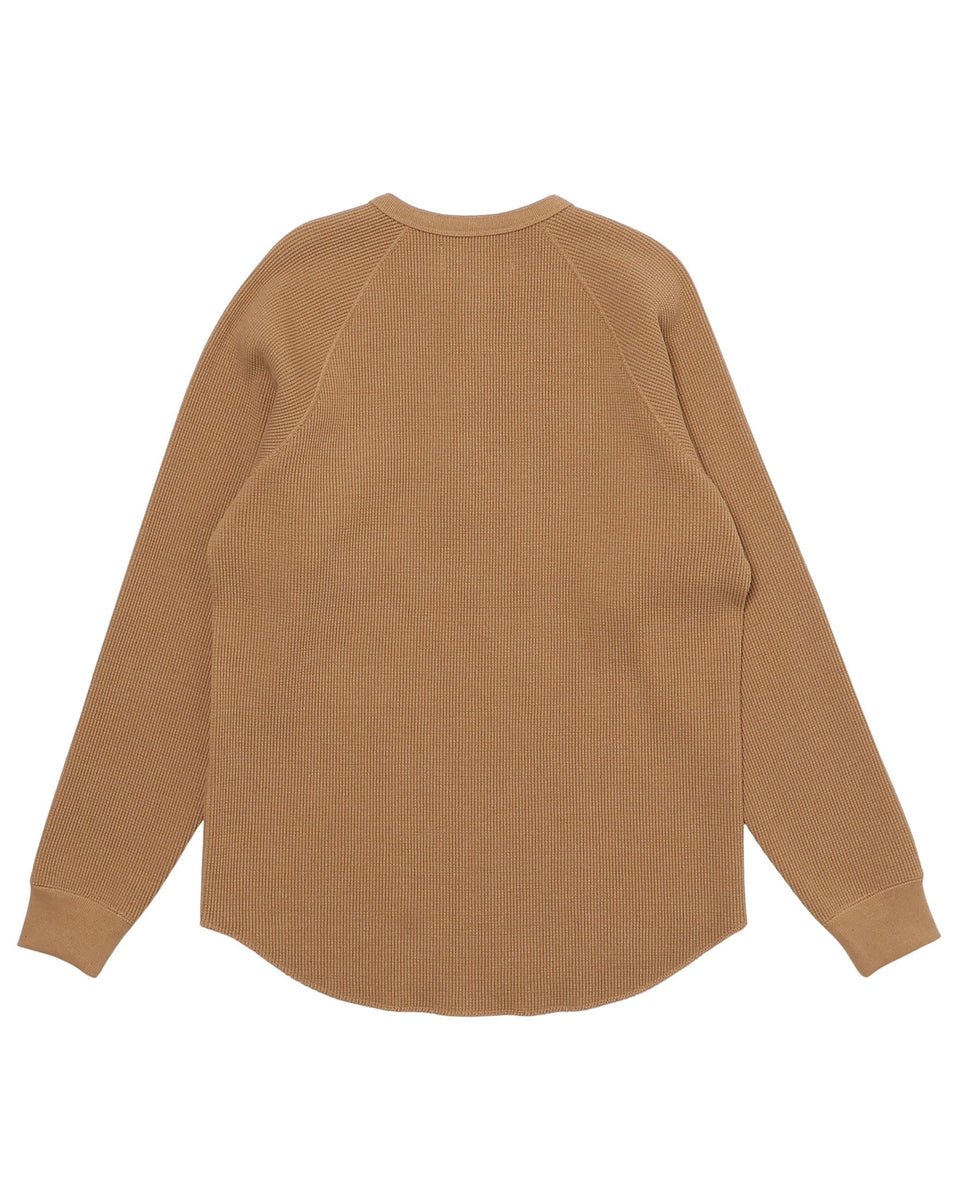 【Wonder Looper】Henley - Foxfibre® Heavyweight Waffle - Coyote 70 – Blue ...