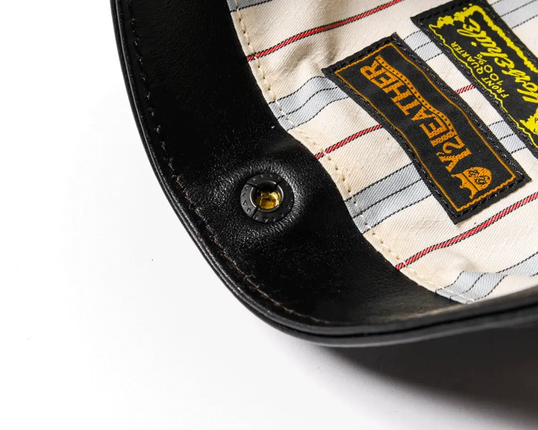 【Y'2 Leather】Natural Scar Horse Sacoche Bag - Black – Blue Beach Denim