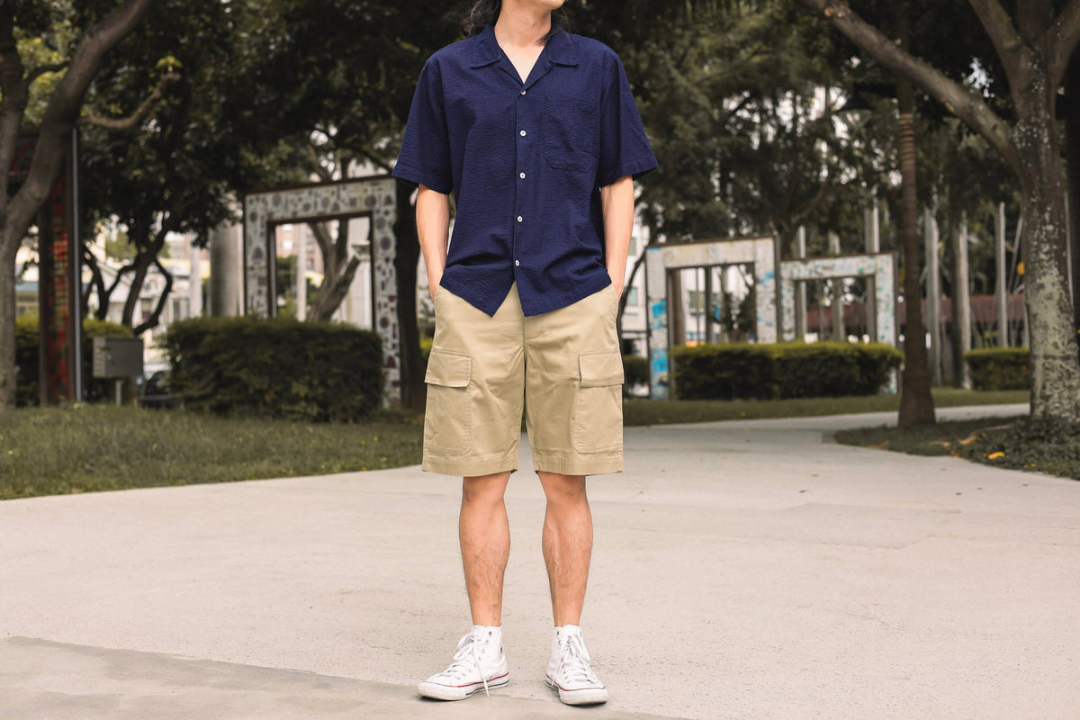 【Universal Works】MW Cargo Short In Stone Fine Twill / 3x1輕磅斜紋 高支數精緻棉布 ...