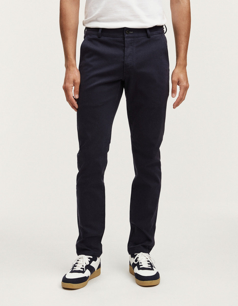 【DENHAM】RAZOR CHINO SC NAVY BLAZER 海藍修身小直筒休閒褲 – Blue Beach Denim