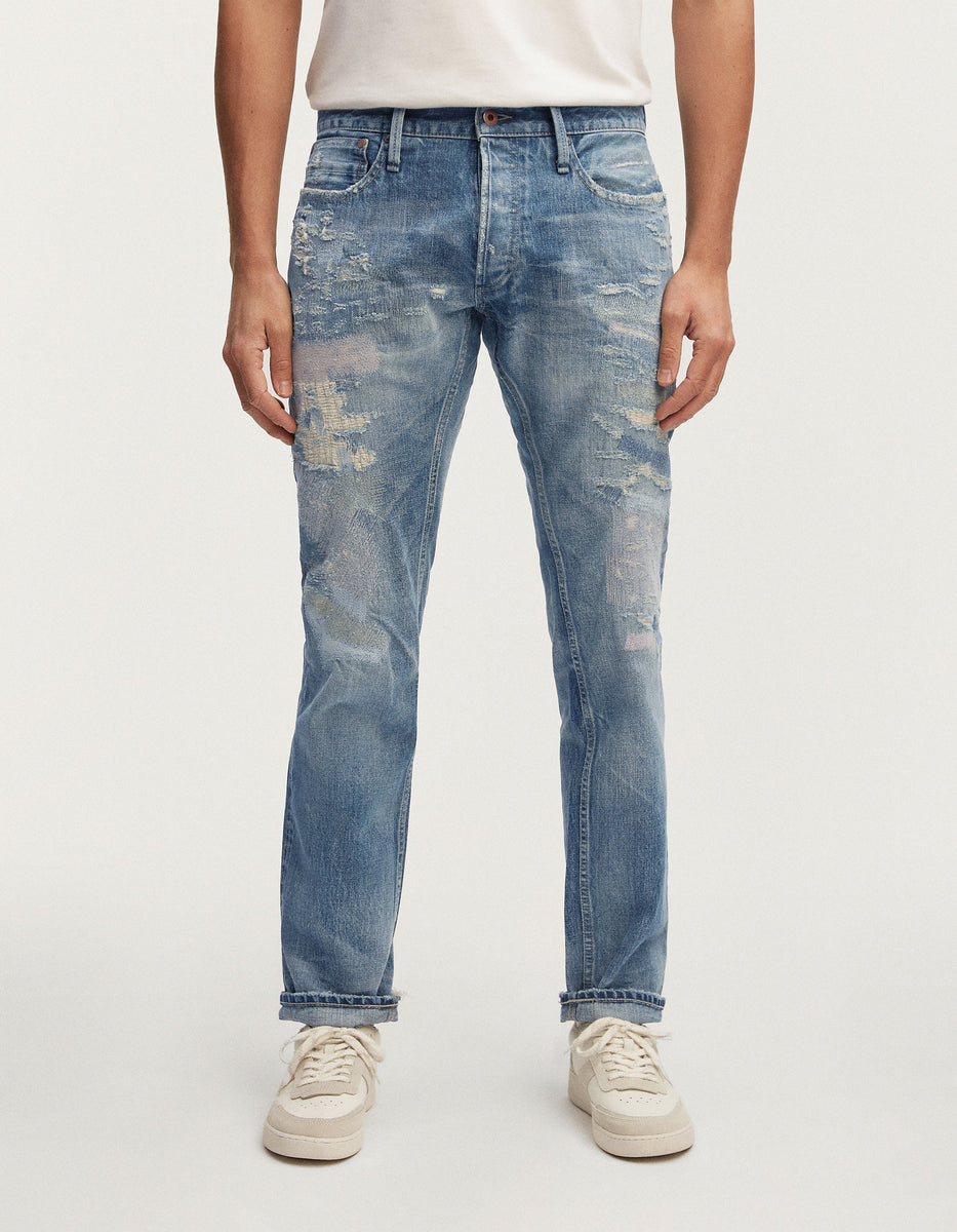 【DENHAM】RIDGE 15TH YEAR JAPANESE ARTISAN 十五週年匠人復刻修身直筒赤耳牛仔褲 – Blue Beach ...