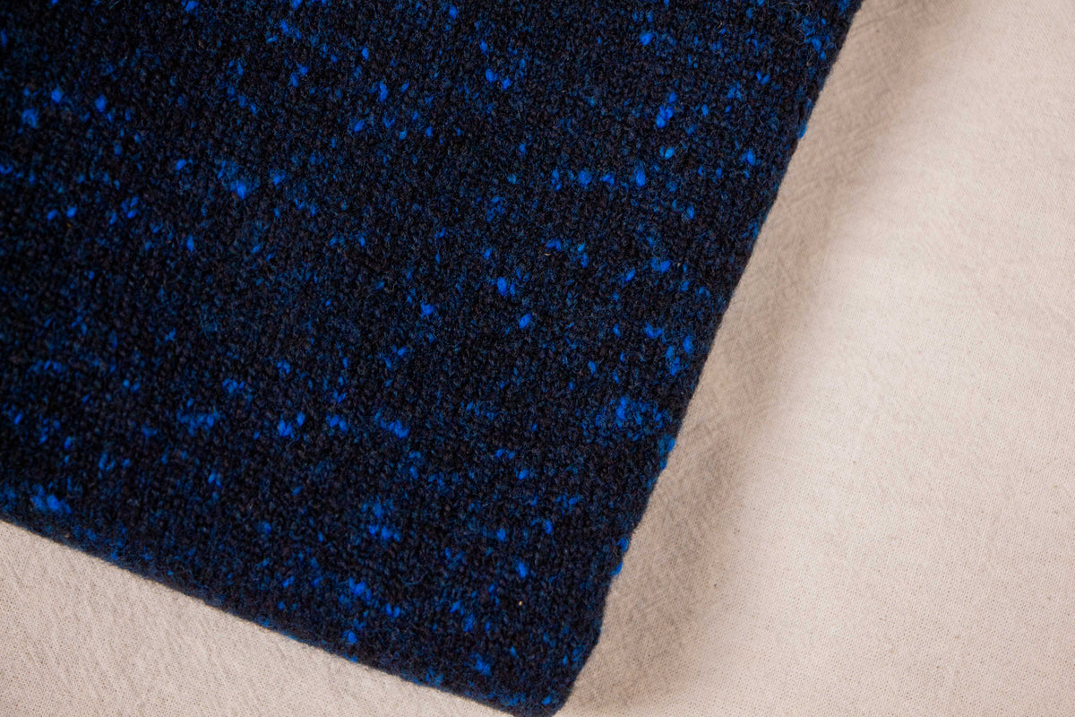 【Inis Meáin】Cashmere Light Crew Neck Navy Fleck – Blue Beach Denim