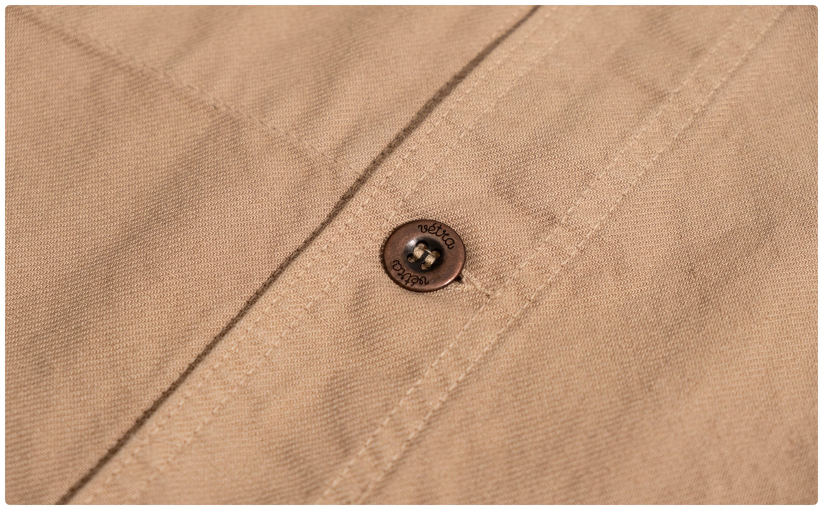 【Vetra】French Workwear Jacket 1G/5C Chalk 石灰石斜紋布法式工作裝 – Blue Beach Denim