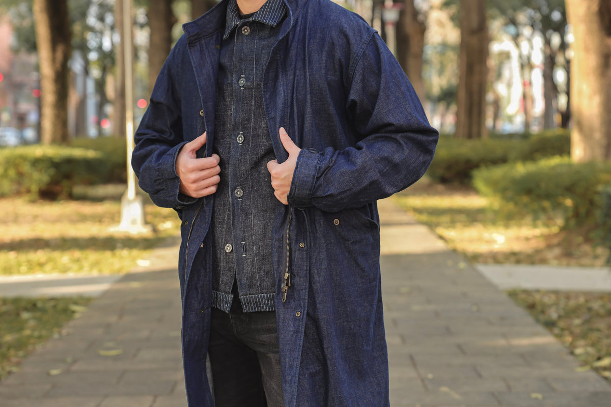 【Japan Blue Jeans】M-65 Denim Mods Coat Indigo – Blue Beach Denim