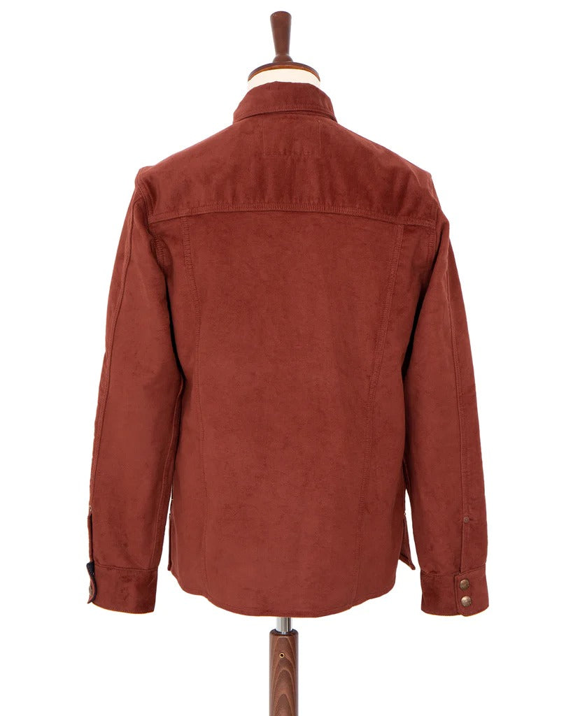 【Indigofera】 Copeland Jacket Moleskin Rust / 鼴鼠皮 中磅數 銹色 襯衫外套 – Blue ...