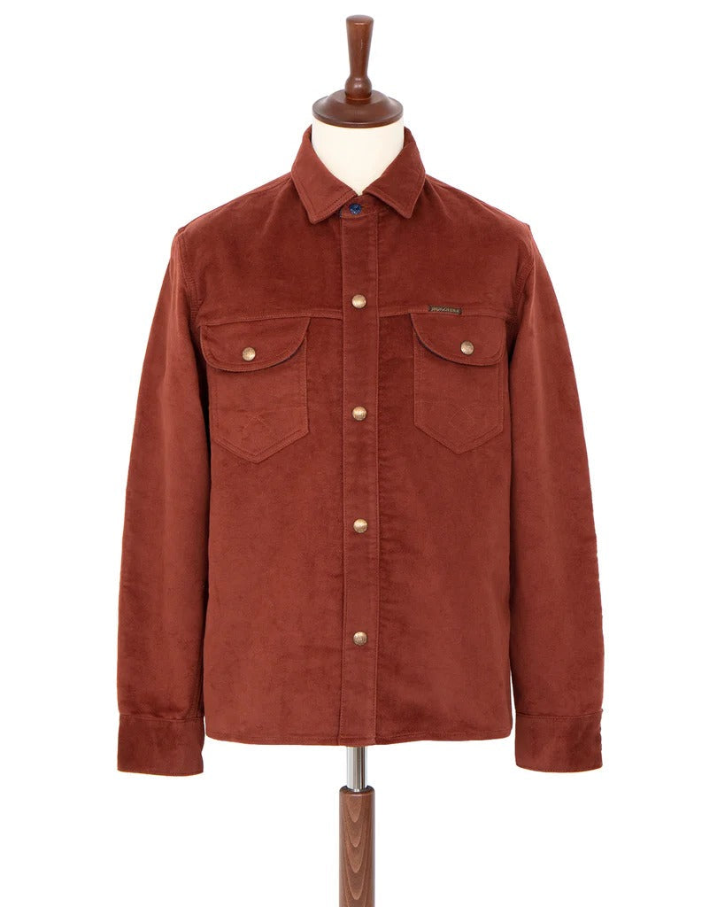 【Indigofera】 Copeland Jacket Moleskin Rust / 鼴鼠皮 中磅數 銹色 襯衫外套 – Blue ...